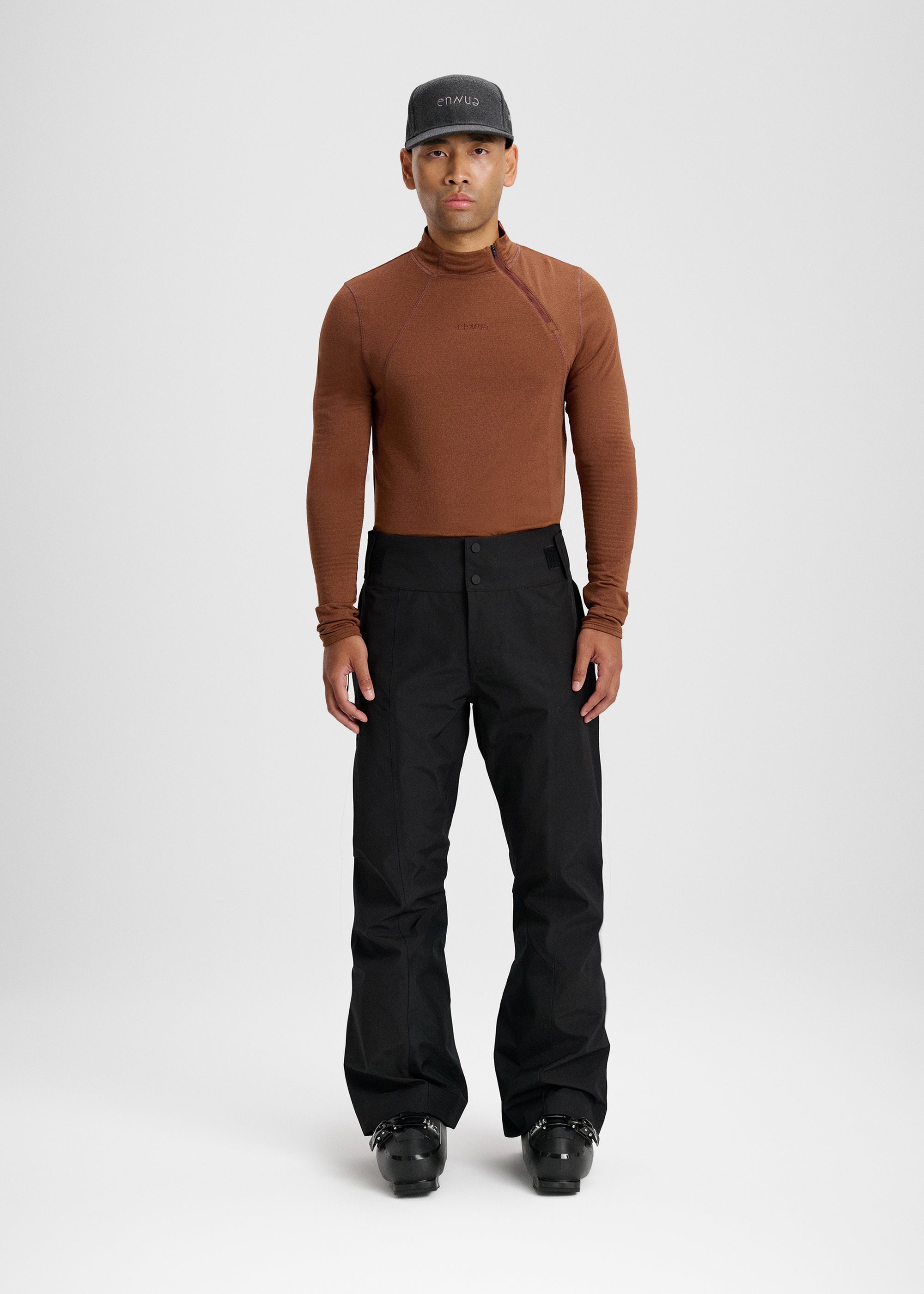 Men’s Turf Shell Ski Pants in Black | ENNUE — Shop now